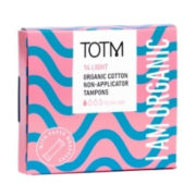 TOTM | Non-Applicator Tampons | Organic Cotton | Biodegradable | TOTM