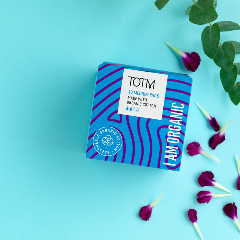 TOTM | Organic Period Pads | 100% Organic Cotton | Plastic-Free | TOTM